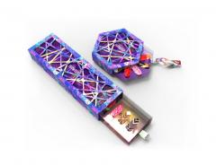 Custom Purple Hollow Cardboard Drawer Box for False Nail,Custom Purple ...